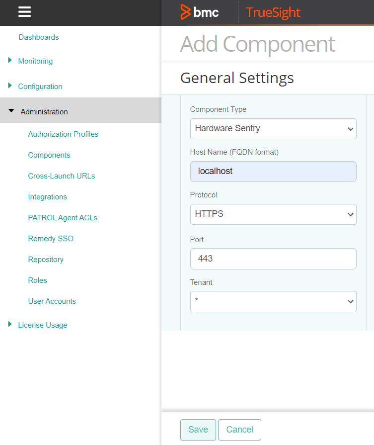 Hardware Sentry KM for PATROL Documentation - Install the Component